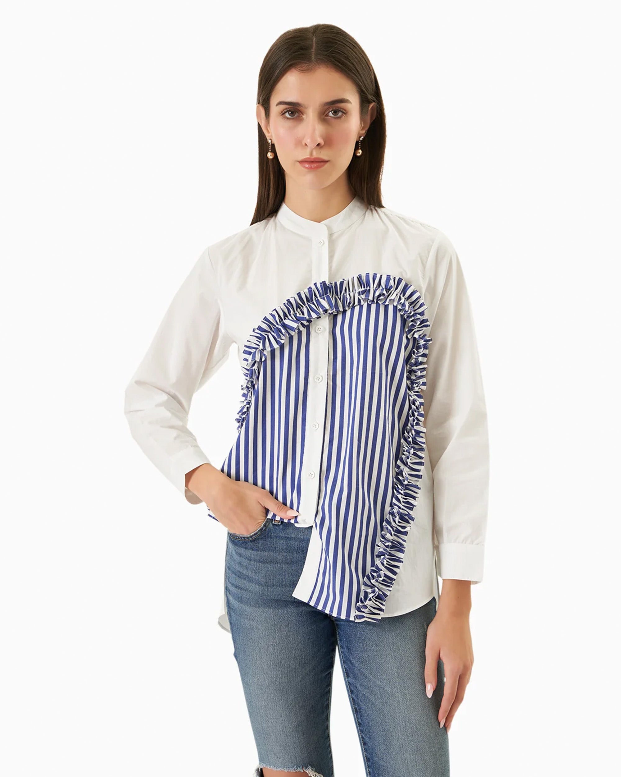 SLEEK STREAK SHIRT FOR WOMEN'S